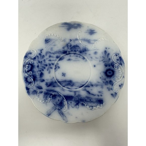 warwick | Dining | Vintage Warwick China Co Flowy Blue Pattern 6 Saucer ...